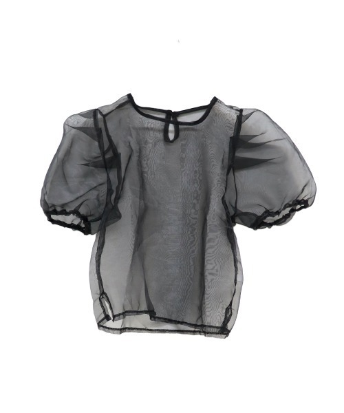 LVEU.（ラブユ.）の「See-through puff shoulder tops / シースルーパフショルダートップス(Ai select)（シャツ/ブラウス）」 - WEAR