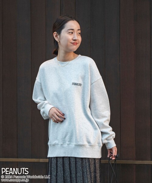 coen（コーエン）の「PEANUTS(ピーナッツ)×coen 裏毛クルーネックスウェット（Tシャツ/カットソー）」 - WEAR