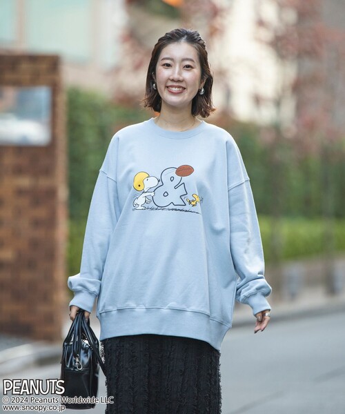 coen（コーエン）の「PEANUTS(ピーナッツ)×coen 裏毛クルーネックスウェット（Tシャツ/カットソー）」 - WEAR