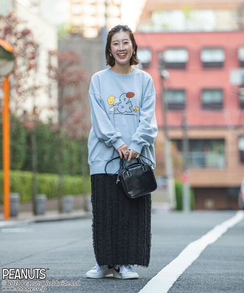 coen（コーエン）の「PEANUTS(ピーナッツ)×coen 裏毛クルーネックスウェット（Tシャツ/カットソー）」 - WEAR