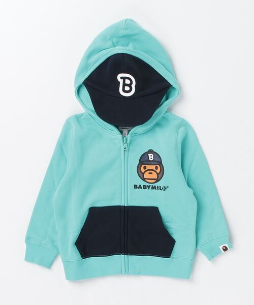 A BATHING APE（アベイシングエイプ）の「BABY MILO CAP ZIP HOODIE K（パーカー）」 - WEAR