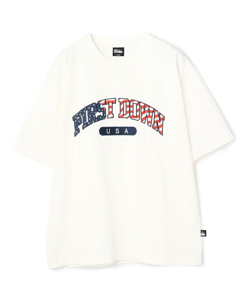 FIRST DOWN（ファーストダウン）の「FIRSTDOWN/ファーストダウン/グラフィックプリントTシャツ/USA S/S Tee（Tシャツ/カットソー）」 - WEAR