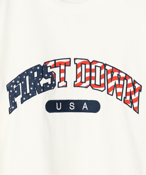 FIRST DOWN（ファーストダウン）の「FIRSTDOWN/ファーストダウン/グラフィックプリントTシャツ/USA S/S Tee（Tシャツ/カットソー）」 - WEAR
