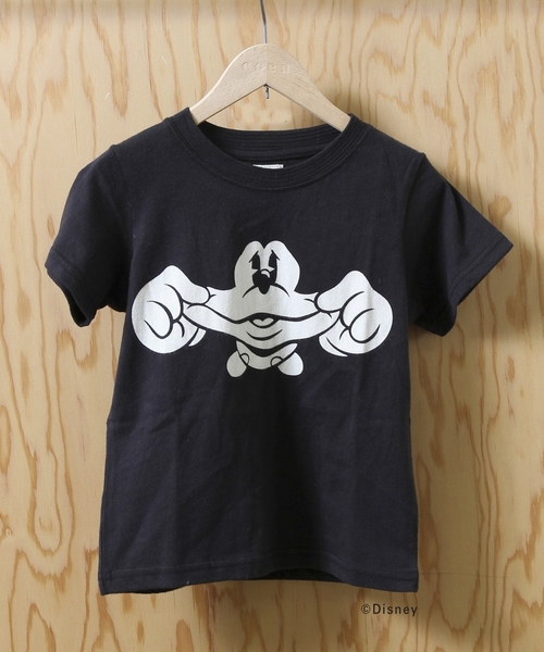 coen（コーエン）の「【coen kids】コーエン別注Disney（ディズニー）Mickey抜染プリントTシャツ(100～150cm)（T ...