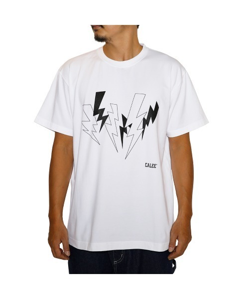 CALEE（キャリー）の「STRETCH THUNDER BOLT TEE（Tシャツ/カットソー）」 - WEAR