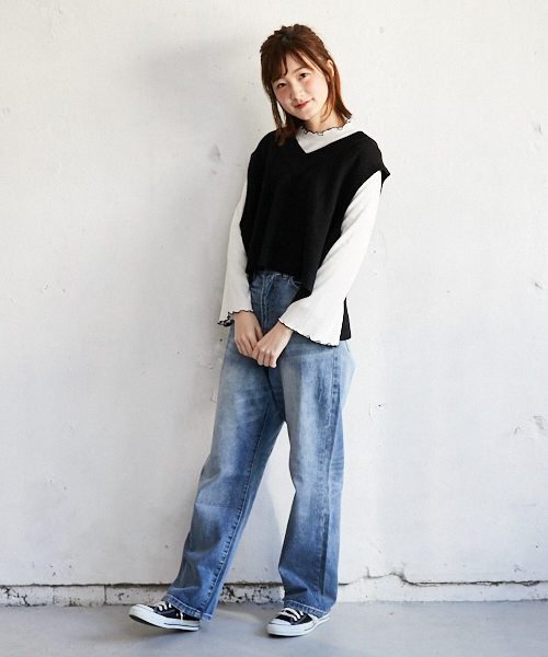 PairPair（ペアペア）の「Vネックニットベスト（ベスト）」 - WEAR