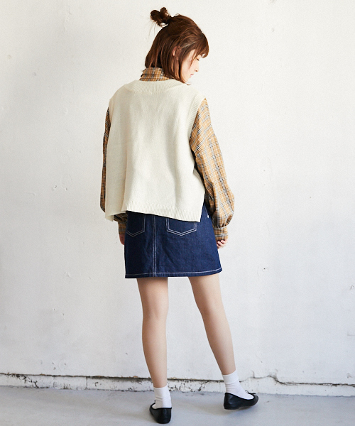 PairPair（ペアペア）の「Vネックニットベスト（ベスト）」 - WEAR