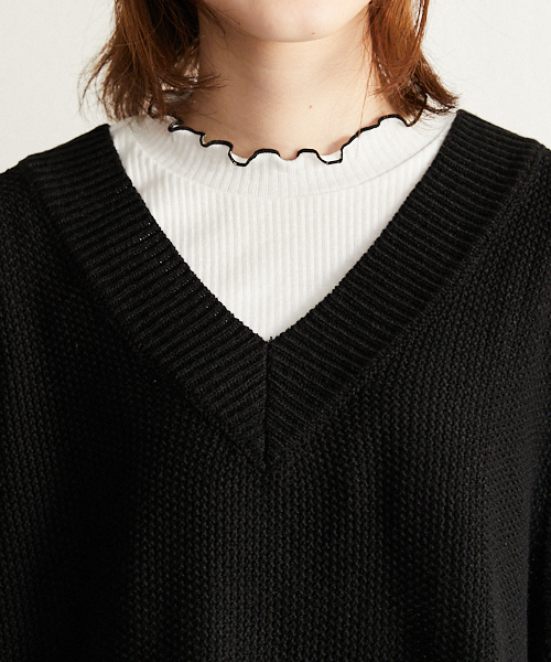 PairPair（ペアペア）の「Vネックニットベスト（ベスト）」 - WEAR