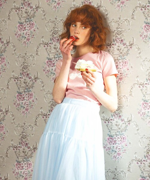 TOCCA（トッカ）の「【WEB限定】【TOCCA LAVENDER】TOCCA Cherry T-Shirt Tシャツ（Tシャツ/カットソー）」 - WEAR