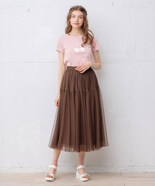 TOCCA（トッカ）の「【WEB限定】【TOCCA LAVENDER】TOCCA Cherry T-Shirt Tシャツ（Tシャツ/カットソー）」 - WEAR