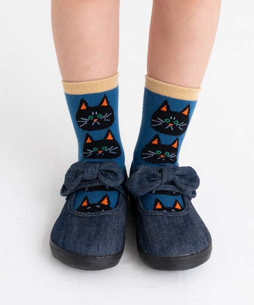 stample（スタンプル）の「クロネコだいすき ショートソックス 【3足組】（ソックス/靴下）」 - WEAR