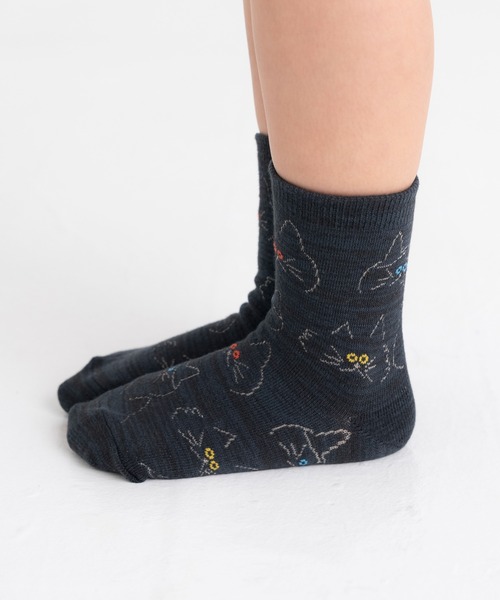 stample（スタンプル）の「クロネコだいすき ショートソックス 【3足組】（ソックス/靴下）」 - WEAR