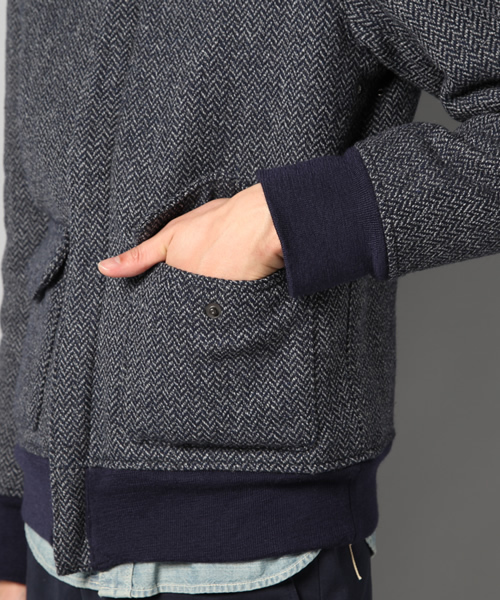 Denime（ドゥニーム）の「HEAVY TWEED FLIGHT JACKET（ミリタリー