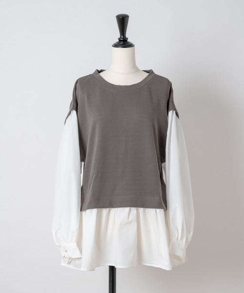 Rewde（ルゥデ）の「布帛ドッキングプルオーバー（1R15-7060）（Tシャツ/カットソー）」 - WEAR