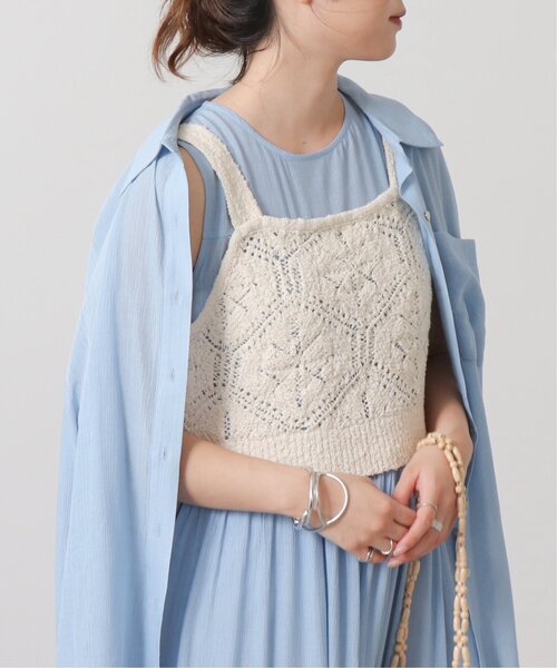 frames RAY CASSIN（フレームスレイカズン）の「ニットスラブ透かし編みビスチェ（その他トップス）」 - WEAR