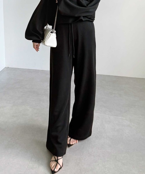 YOUING.（ユイン）の「ダブルウエストワイドスウェットパンツ（スウェットパンツ）」 - WEAR