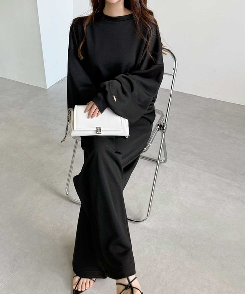 YOUING.（ユイン）の「ダブルウエストワイドスウェットパンツ（スウェットパンツ）」 - WEAR