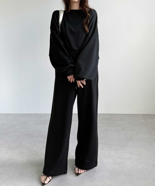 YOUING.（ユイン）の「ダブルウエストワイドスウェットパンツ（スウェットパンツ）」 - WEAR