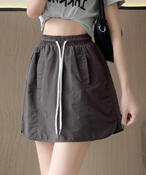 Teem Store（チームストア）の「ナイロン コンパクトミニスカート（スカート）」 - WEAR