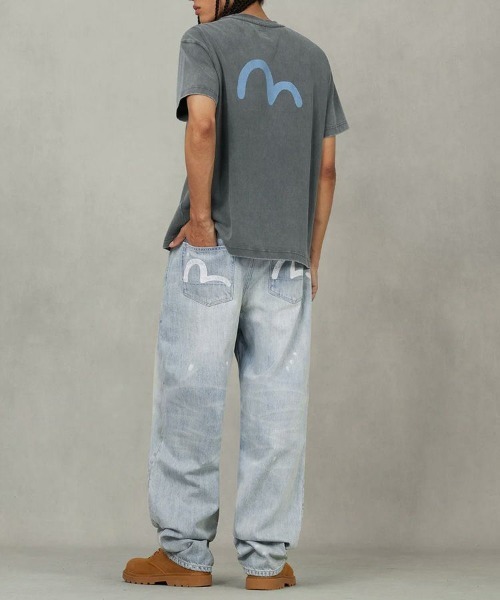 セール】【EVISU】TIGER SEAGULL S/S TEE / ブラック