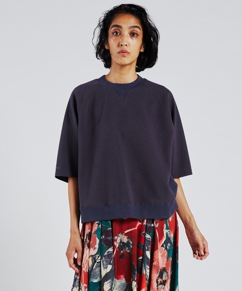 Sov.（ソブ）の「ハーフスリーブダブルニットトップス（Tシャツ/カットソー）」 - WEAR