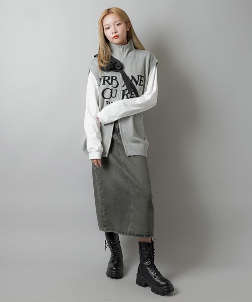 SPINNS（スピンズ）の「Wジップニットベスト（ベスト）」 - WEAR