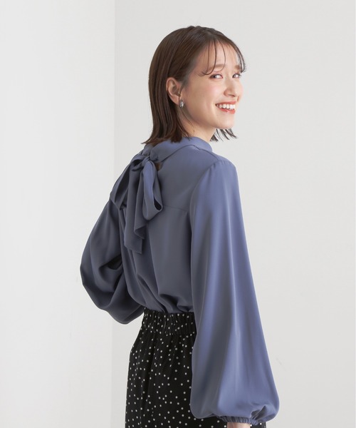 N.（N. Natural Beauty Basic）（エヌエヌナチュラルビューティーベーシック）の「 前後2WAYボウタイリボンブラウス（シャツ/ブラウス）」 - WEAR