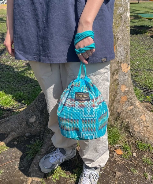 PENDLETON（ペンドルトン）の「【 PENDLETON / ペンドルトン 】 メッシュドローポーチ MESH DRAWPOUCH 巾着バック（ハンドバッグ）」 - WEAR