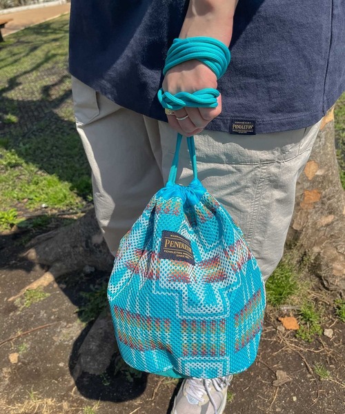 PENDLETON（ペンドルトン）の「【 PENDLETON / ペンドルトン 】 メッシュドローポーチ MESH DRAWPOUCH 巾着バック（ハンドバッグ）」 - WEAR