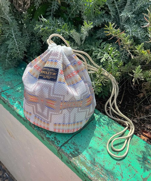 PENDLETON（ペンドルトン）の「【 PENDLETON / ペンドルトン 】 メッシュドローポーチ MESH DRAWPOUCH 巾着バック（ハンドバッグ）」 - WEAR