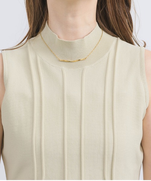 NEUNA（ヌナ）の「【1枚で決まる高見えトップス。】ウエストボリュームラインフリルノースリーブトップス（Tシャツ/カットソー）」 - WEAR