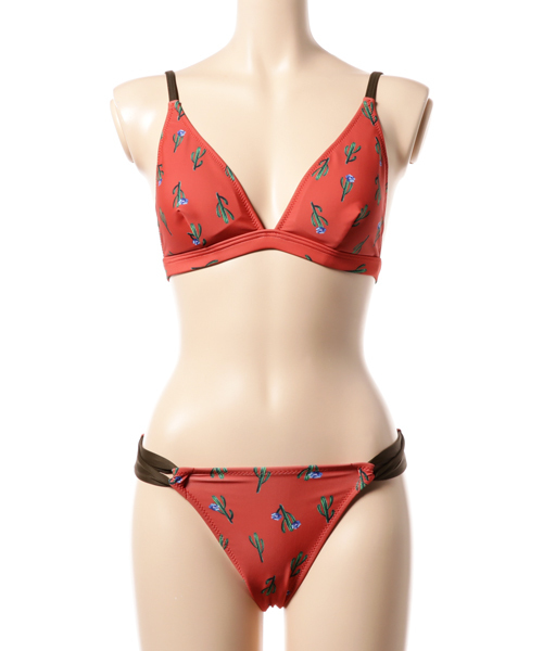 Defilious（デフィリアス）の「Defilious | サボテン柄 三角ビキニ水着【9Mサイズ】（水着）」 - WEAR