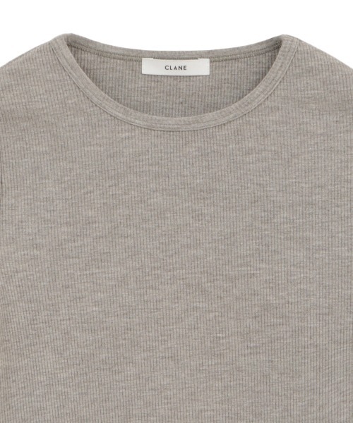 CLANE（クラネ）の「BASIC RIB CUT TOPS（Tシャツ/カットソー）」 - WEAR