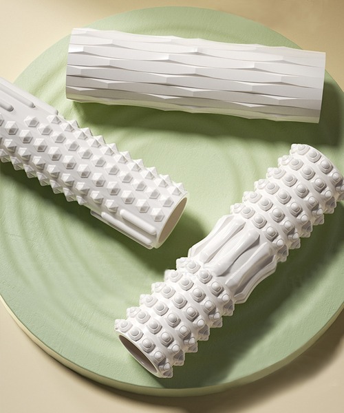 REANO（レアノ）の「【-REANO-レアノ】インテリアにもなる 彫刻調 フォームローラー 筋膜リリース【45CM】（スポーツグッズ ...