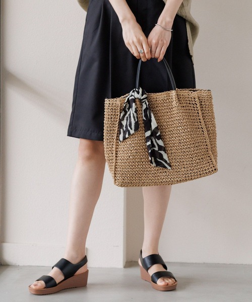 LEPSIM（レプシィム）の「スカーフ付きペーパーBAG 177855（ショルダーバッグ）」 - WEAR