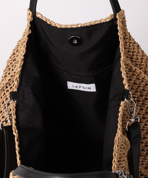 LEPSIM（レプシィム）の「スカーフ付きペーパーBAG 177855（ショルダーバッグ）」 - WEAR