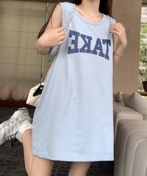 Teem Store（チームストア）の「フロントプリント オーバーサイズタンクトップ（タンクトップ）」 - WEAR