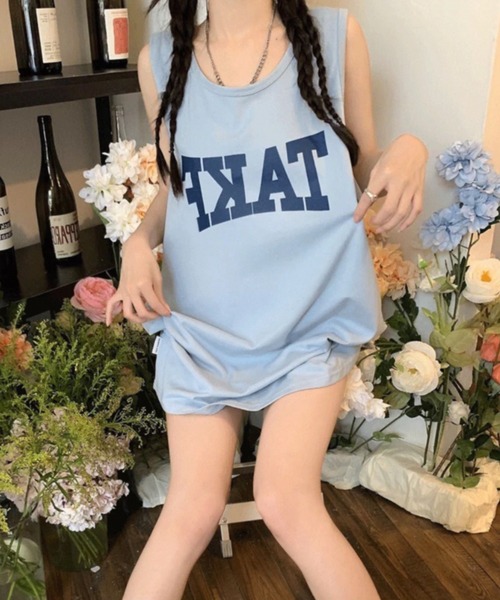 Teem Store（チームストア）の「フロントプリント オーバーサイズタンクトップ（タンクトップ）」 - WEAR