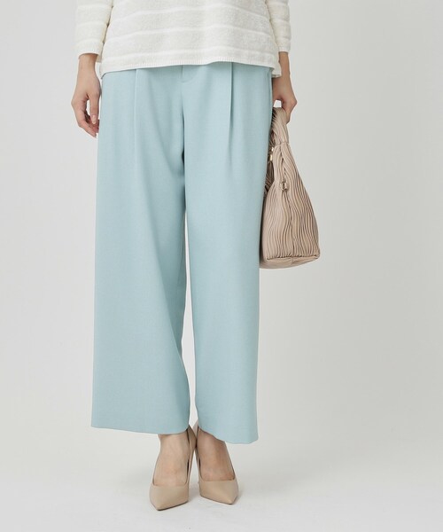 セール】【手洗い可／日本製】タックワイドパンツ（その他パンツ