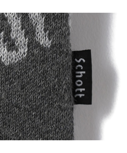 schott（ショット）の「Schott×RUMBLE RED/ショット×ランブルレッド/ JACQUARD LOGO KNIT/ジャガード ロゴニット（ニット/セーター）」 - WEAR