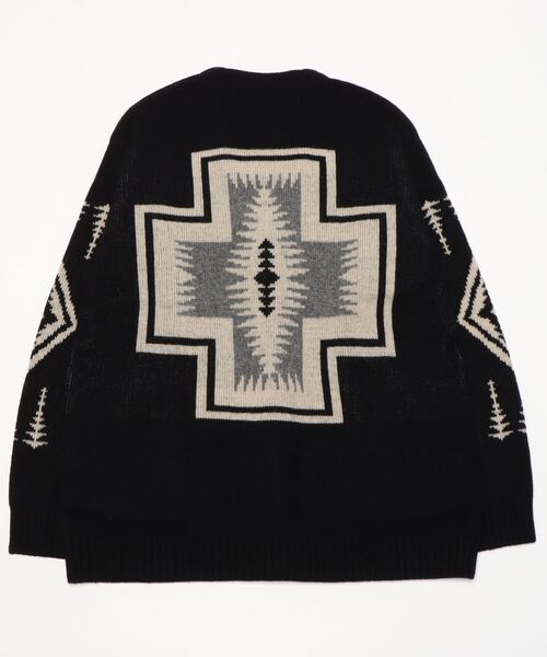 PENDLETON（ペンドルトン）の「PENDLETON/ペンドルトン Vネックカーディガン セーター/ネイティブ柄 ハーディング柄/スリーブロゴ バックロゴ 2575-0002（ニット ...