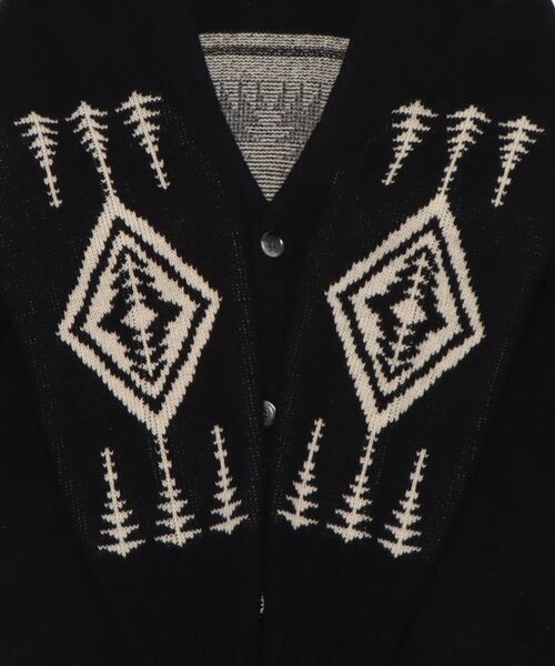 PENDLETON（ペンドルトン）の「PENDLETON/ペンドルトン Vネックカーディガン セーター/ネイティブ柄 ハーディング柄/スリーブロゴ バックロゴ 2575-0002（ニット ...