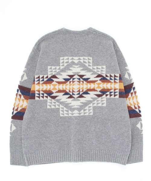 PENDLETON（ペンドルトン）の「PENDLETON/ペンドルトン Vネックカーディガン セーター/ネイティブ柄 ハーディング柄/スリーブロゴ バックロゴ 2575-0002（ニット ...