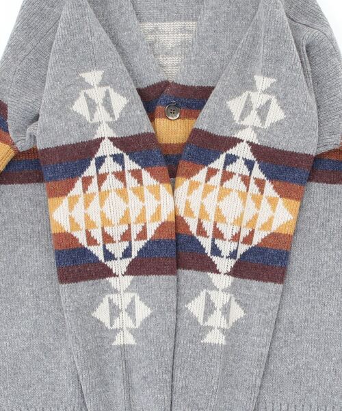 PENDLETON（ペンドルトン）の「PENDLETON/ペンドルトン Vネックカーディガン セーター/ネイティブ柄 ハーディング柄/スリーブロゴ バックロゴ 2575-0002（ニット ...