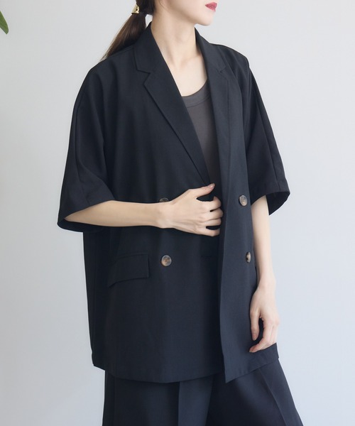 RU.TI.LE（ルチル）の「【RU.TI.LE】ハーフスリーブジャケット（テーラードジャケット）」 - WEAR