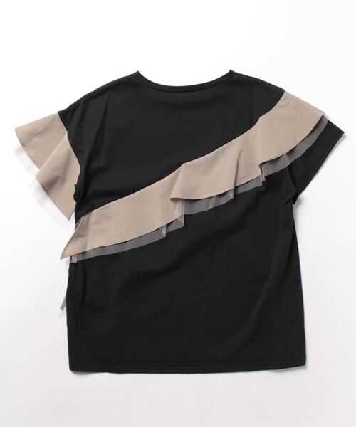 PICCIN（ピッチン）の「異素材ランダムフリルプルオーバー（Tシャツ/カットソー）」 - WEAR