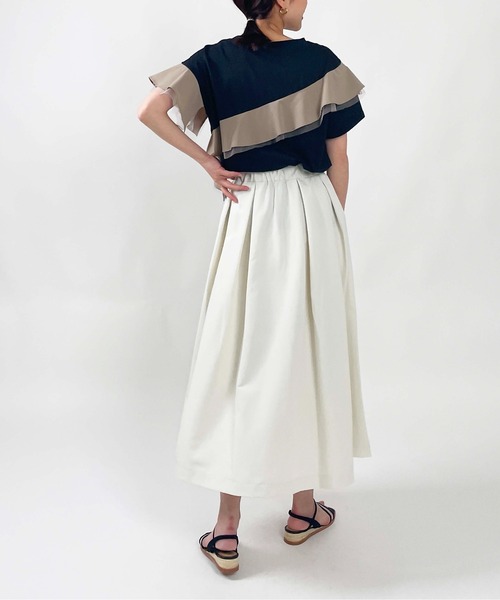 PICCIN（ピッチン）の「異素材ランダムフリルプルオーバー（Tシャツ/カットソー）」 - WEAR