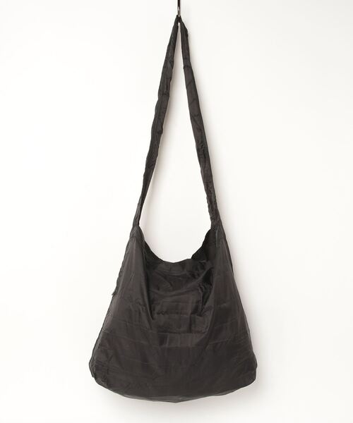 MAISON mou（メゾンムー）の「【NANOBAG/ナノバッグ】NANO SLINGブラック（エコバッグ/サブバッグ）」 - WEAR