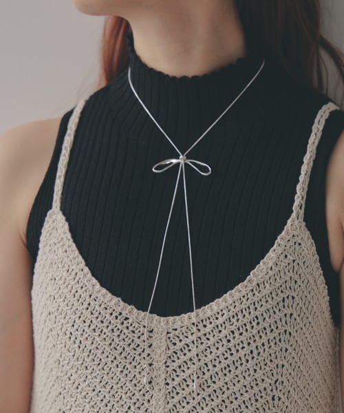 Ribbon Tie Necklace/リボンタイネックレス（ネックレス）｜ECREL（エクレール）のファッション通販 - ZOZOTOWN