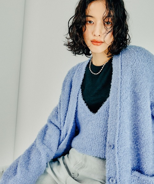 LEPSIM（レプシィム）の「5ゲージシャギーBIGカーディガン 213039（カーディガン/ボレロ）」 - WEAR